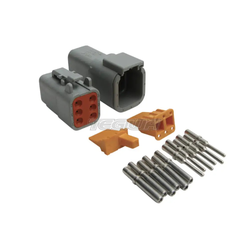 Haltech Plug And Pins - Matching Set Deutsch DTM-6 Connectors ...